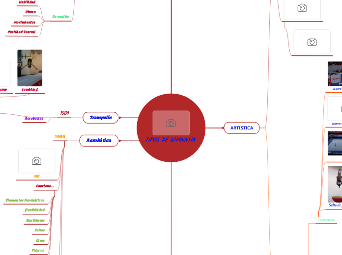 TIPOS DE GIMNASIA - Mind Map